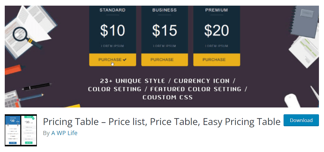7 Best WordPress Pricing Table Plugin Compared - Appsero
